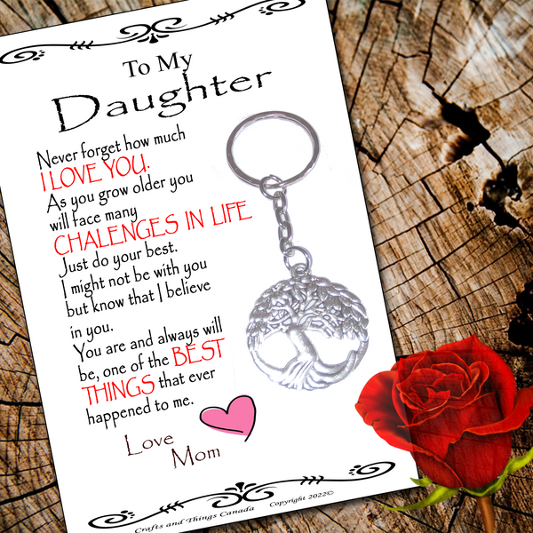 Tree of Life Daughter Key Ring – Crafts And Things