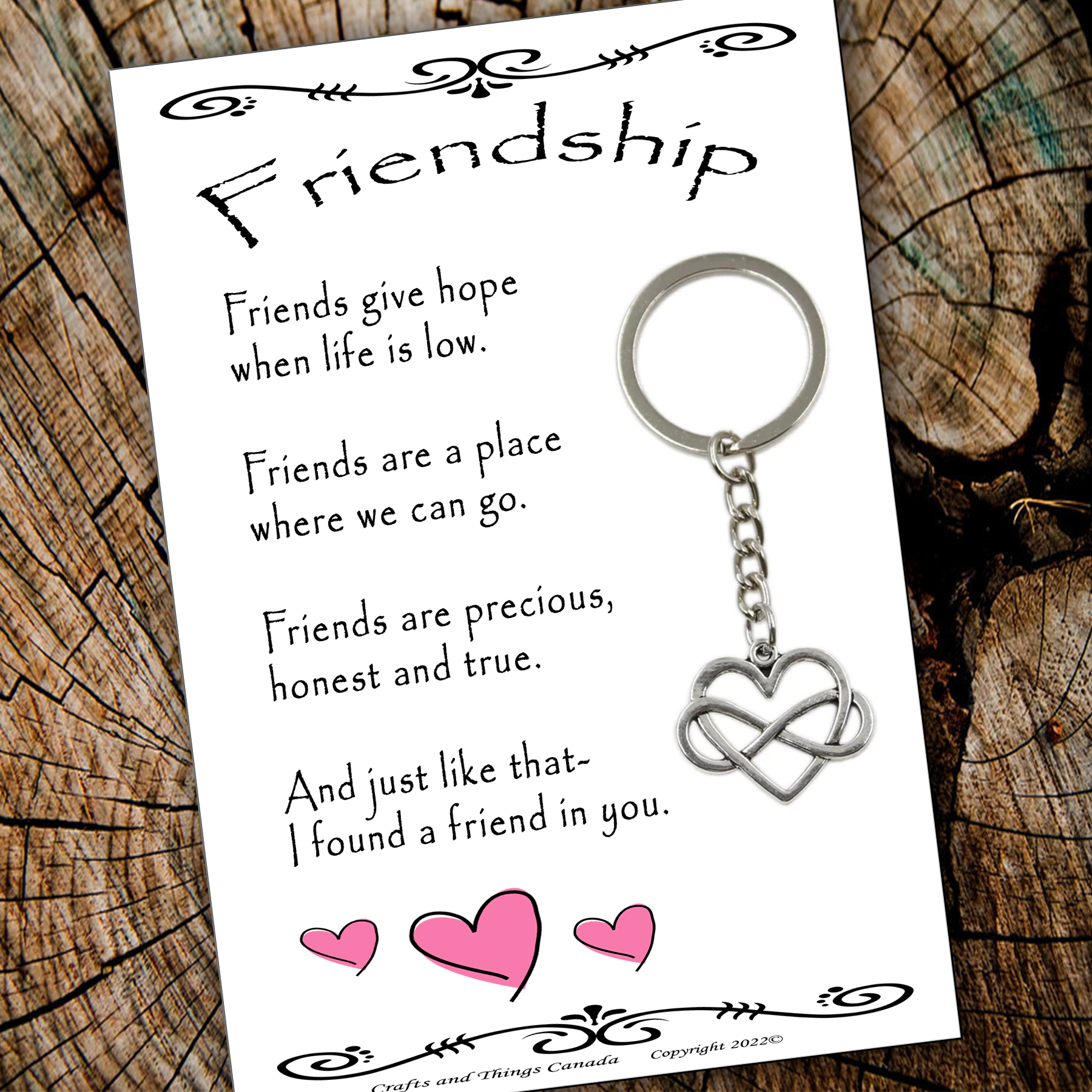 Inspirational Friendship Key Ring – Crafts And Things