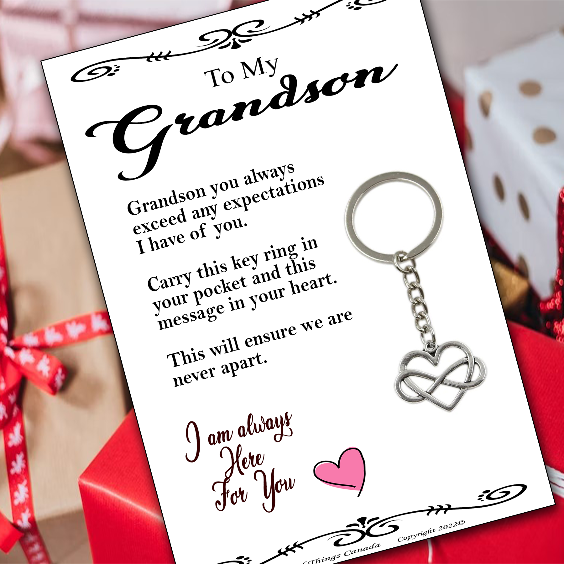 Endless Love Grandson Key Ring – Crafts And Things